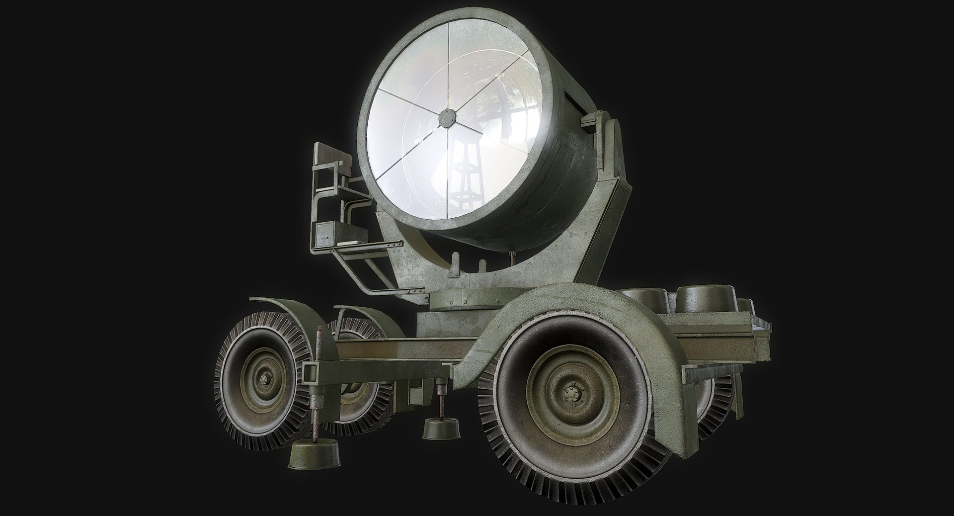 Searchlight Asset Polys 3d Model