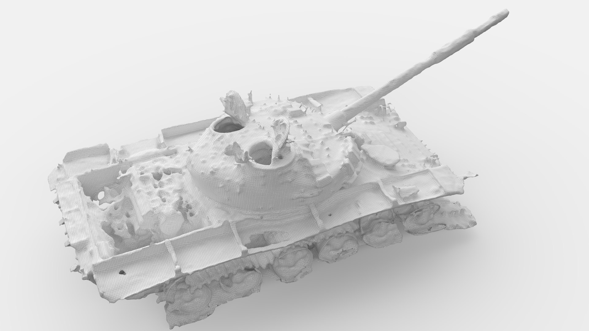 3D Burned Tank Wreck 01 Model - TurboSquid 2095944