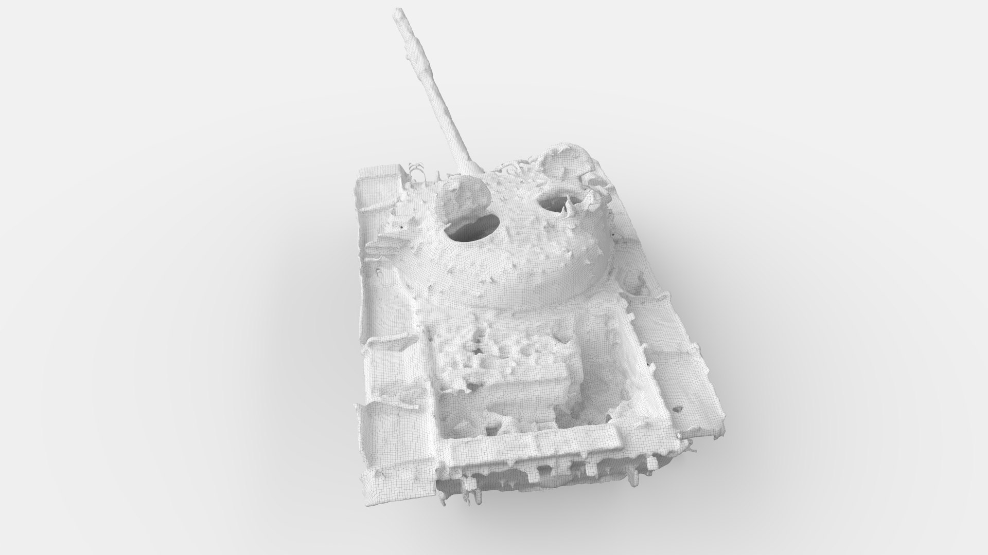 3D Burned Tank Wreck 01 Model - TurboSquid 2095944