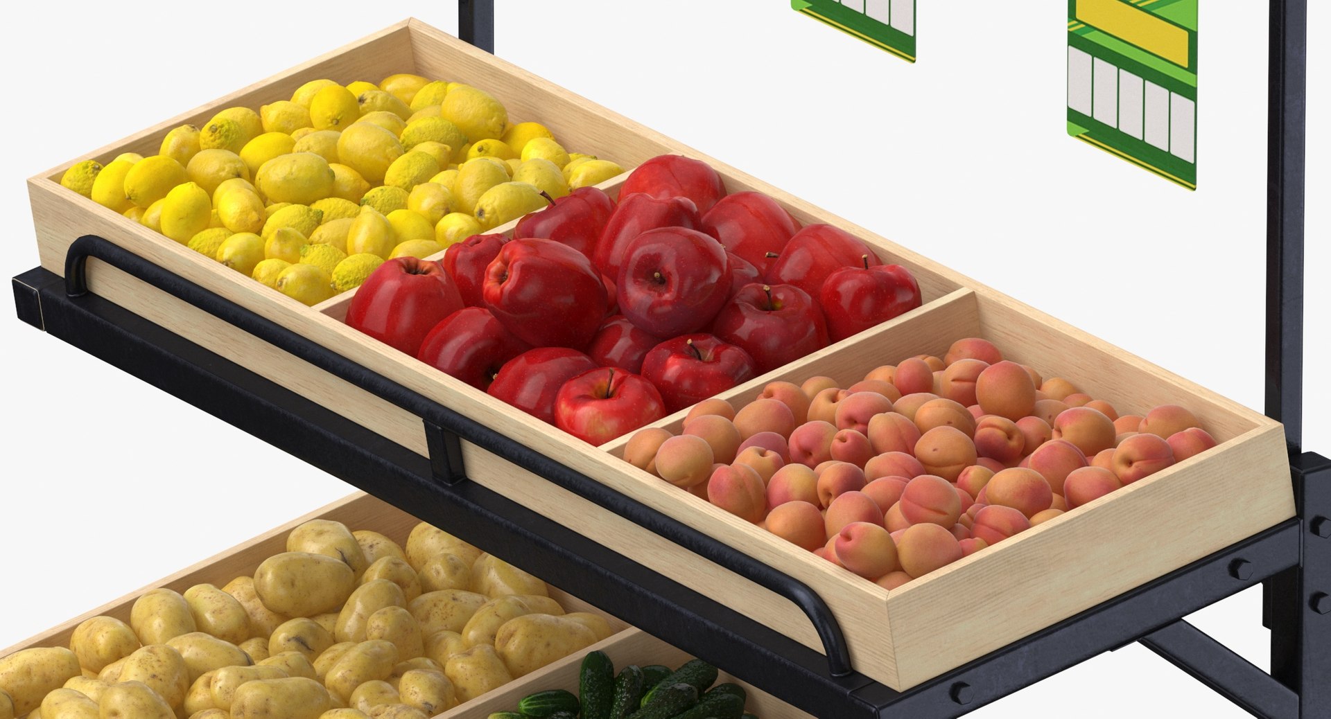 3D wooden display rack 06 - TurboSquid 1515636