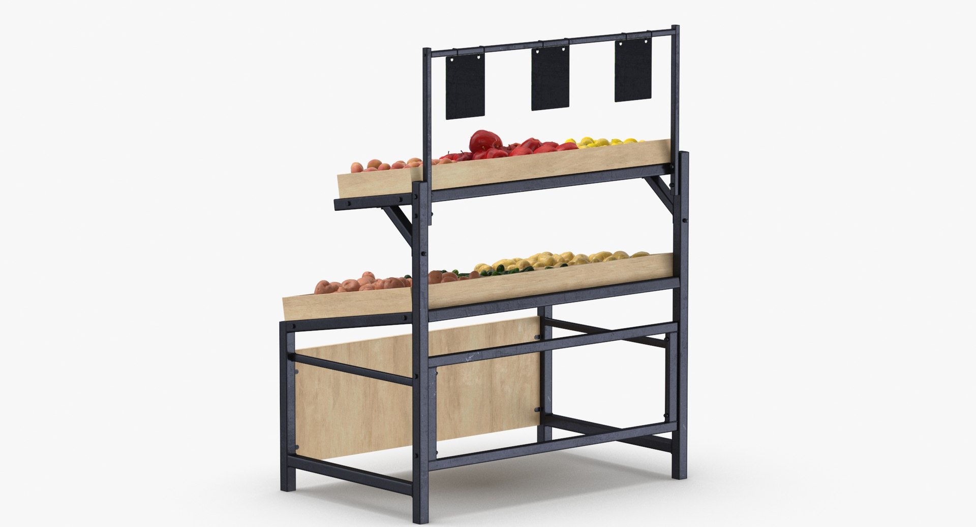 3D Wooden Display Rack 06 - TurboSquid 1515636