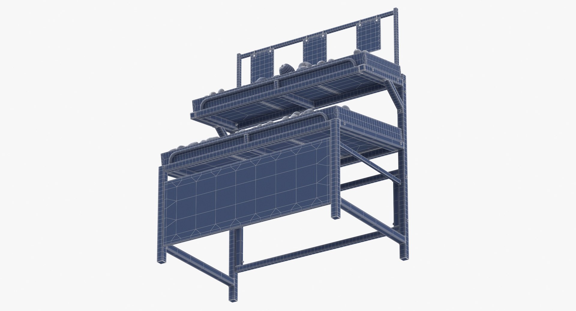 3D wooden display rack 06 - TurboSquid 1515636