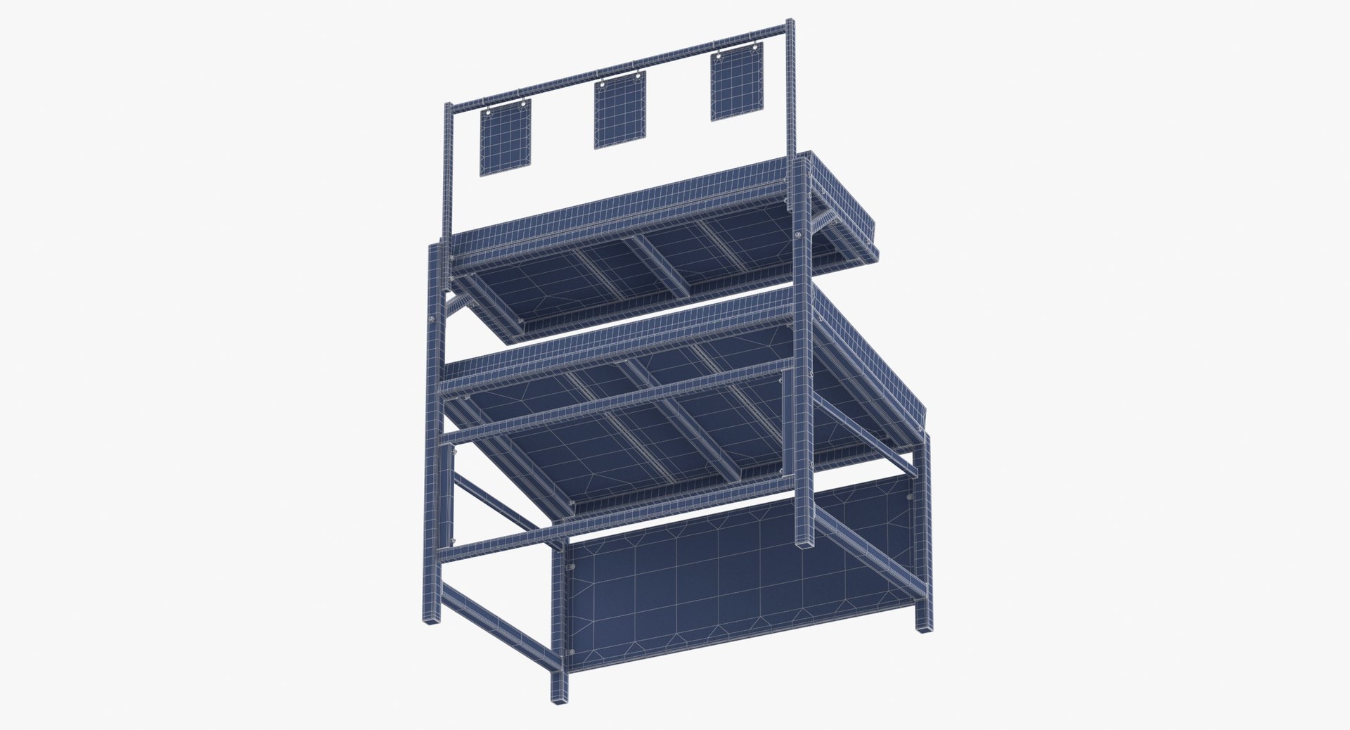 3D wooden display rack 06 - TurboSquid 1515636