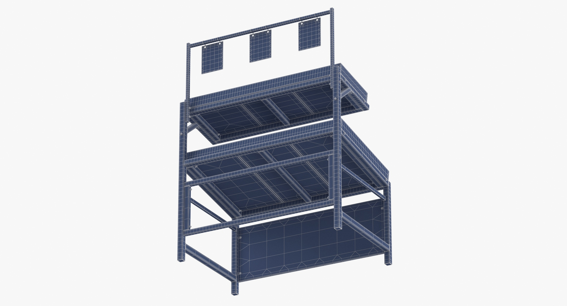 3D wooden display rack 06 - TurboSquid 1515636