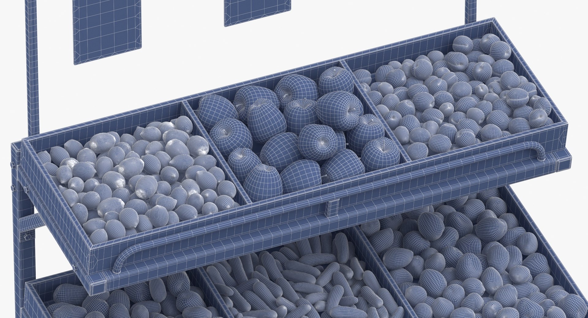 3D wooden display rack 06 - TurboSquid 1515636