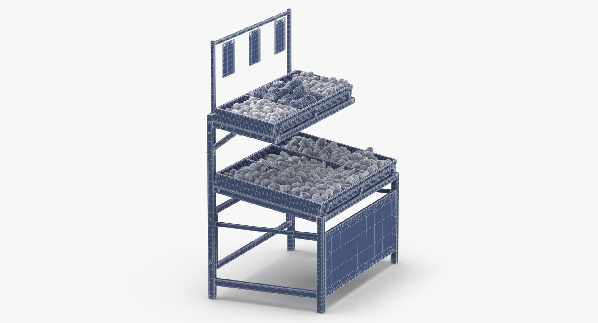 3D wooden display rack 06 - TurboSquid 1515636