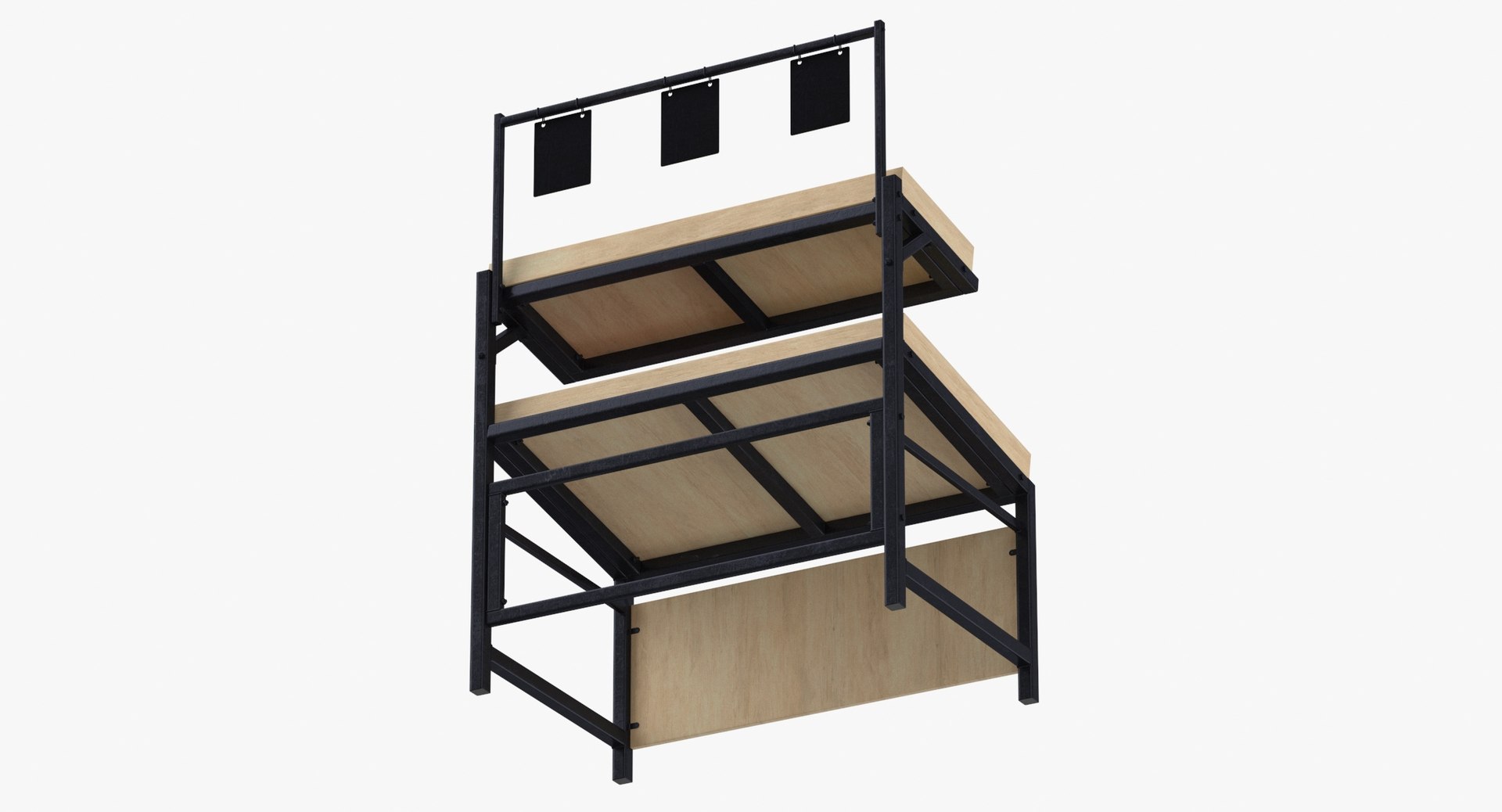 3D Wooden Display Rack 06 - TurboSquid 1515636