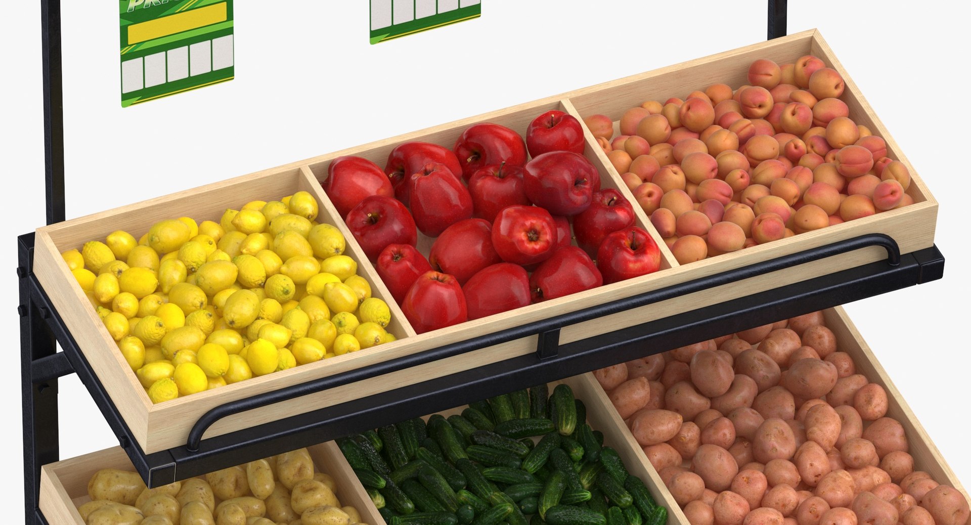 3D Wooden Display Rack 06 - TurboSquid 1515636