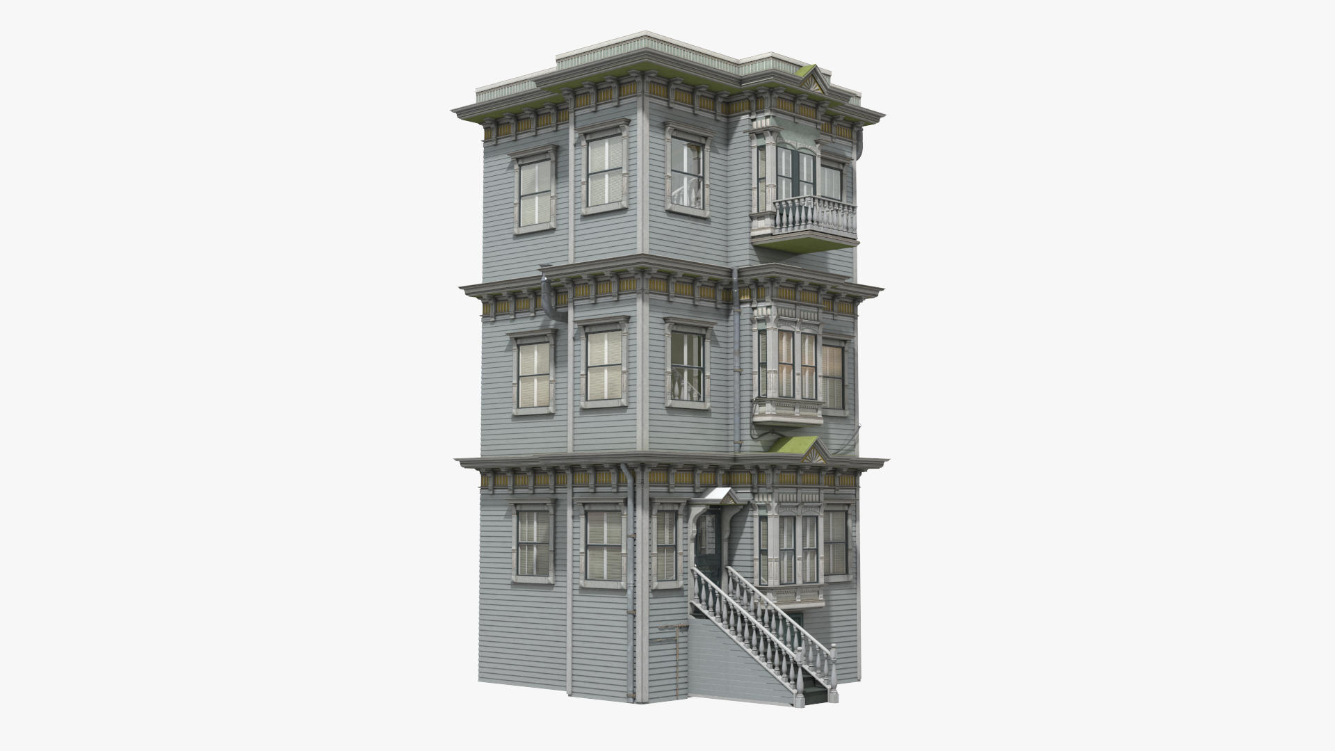 Victorian House 3D Model - TurboSquid 1647167