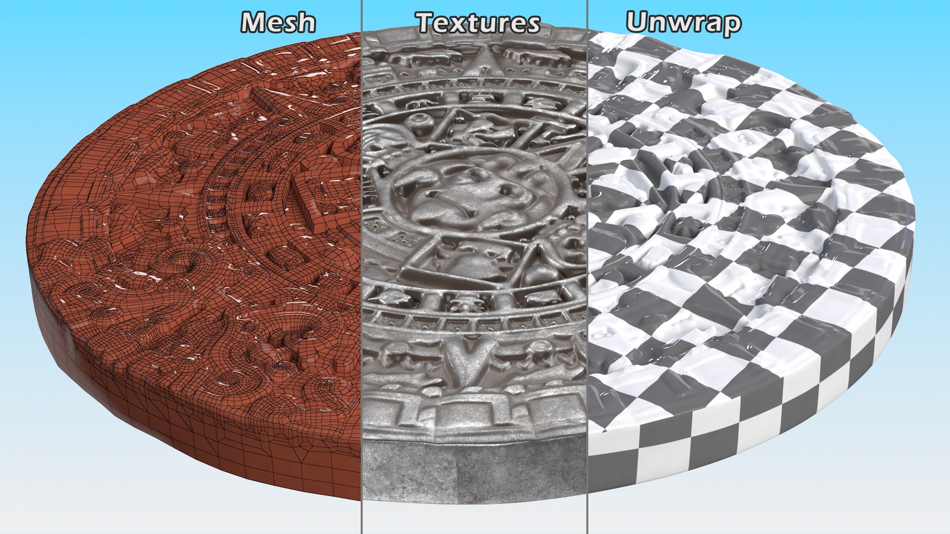 Maya Calendar Metall 3D - TurboSquid 1902756