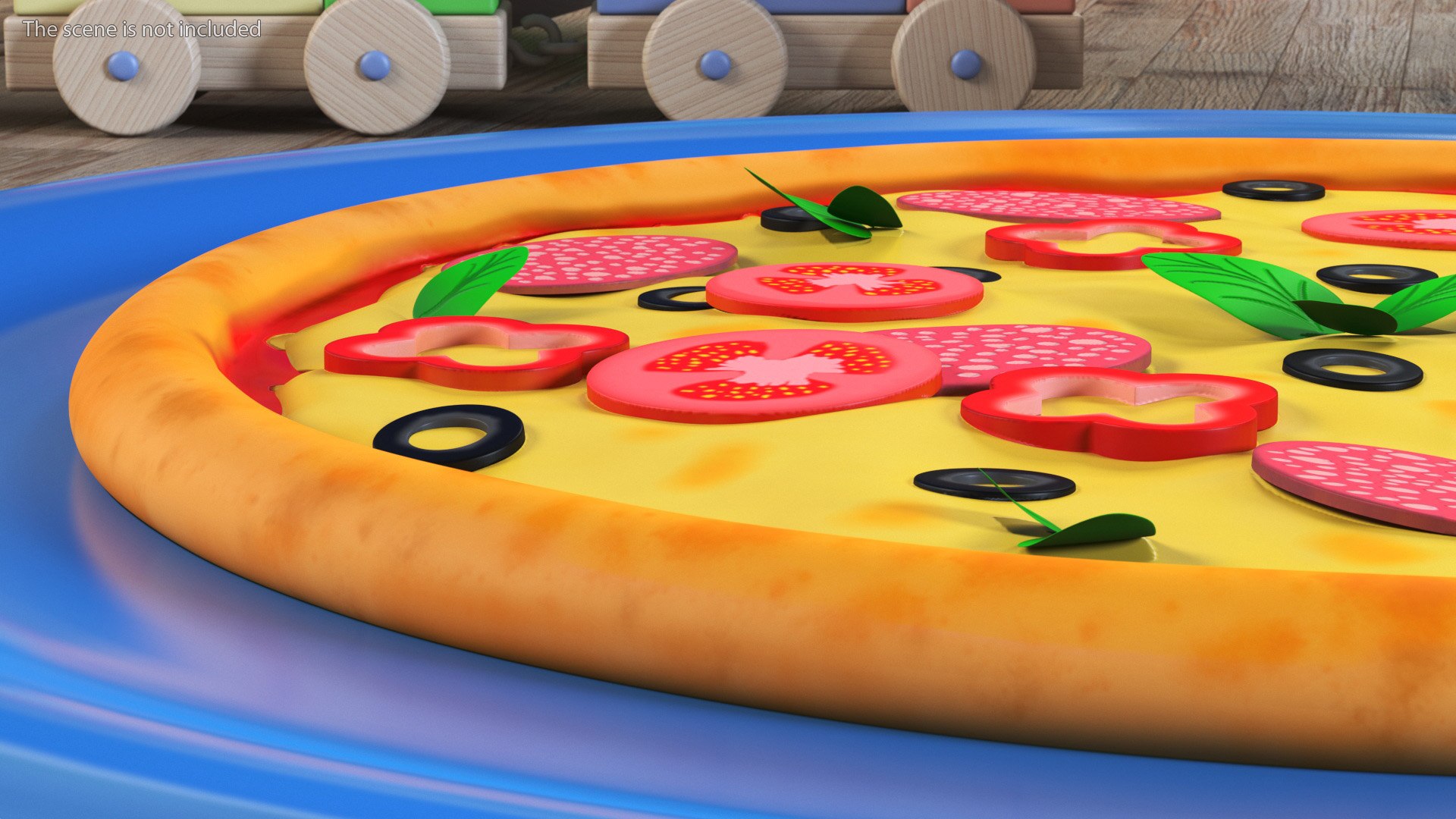 Cartoon Pepperoni Pizza Whole 3D Model - TurboSquid 2051073