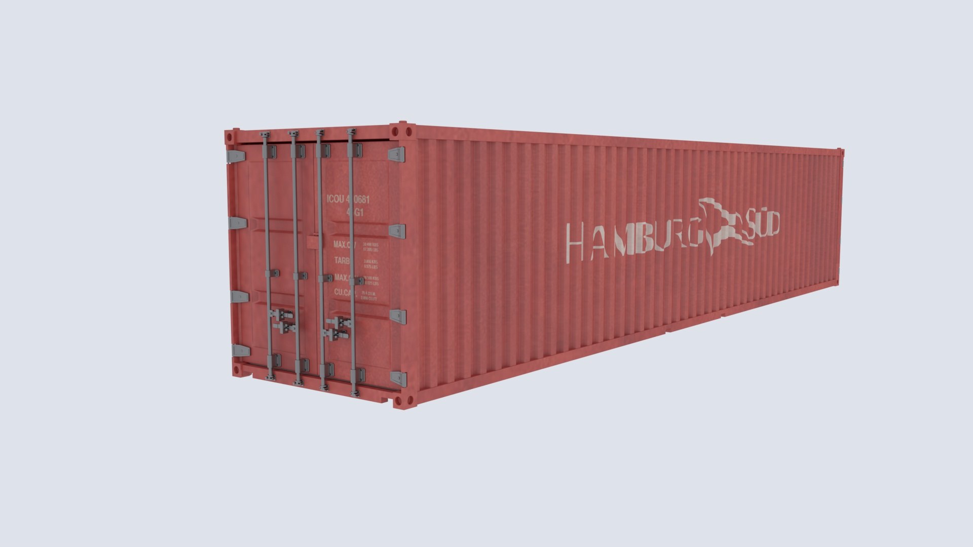Container 40 Ft 3D Model - TurboSquid 2338816
