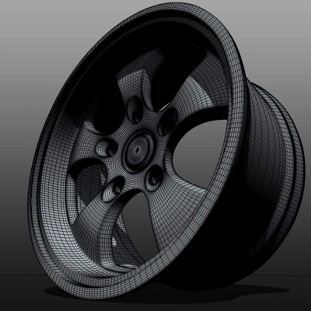 Custom Wheel 3d Model