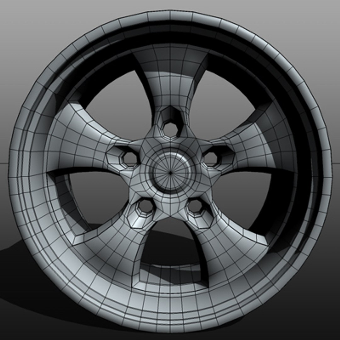 Custom Wheel 3d Model