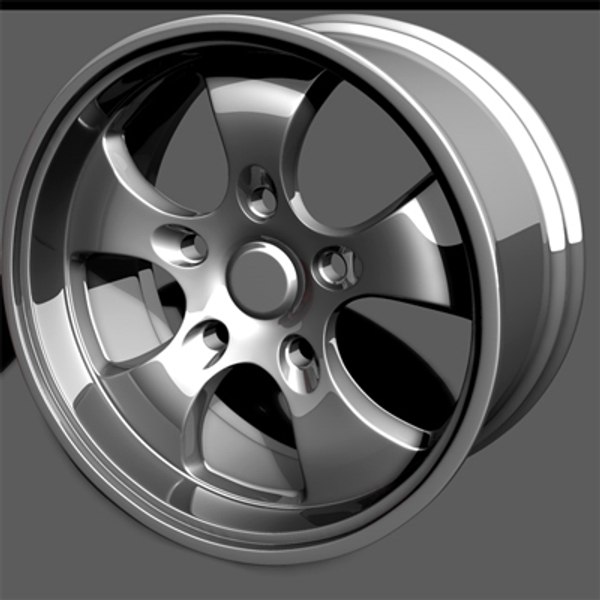 custom wheel 3d model