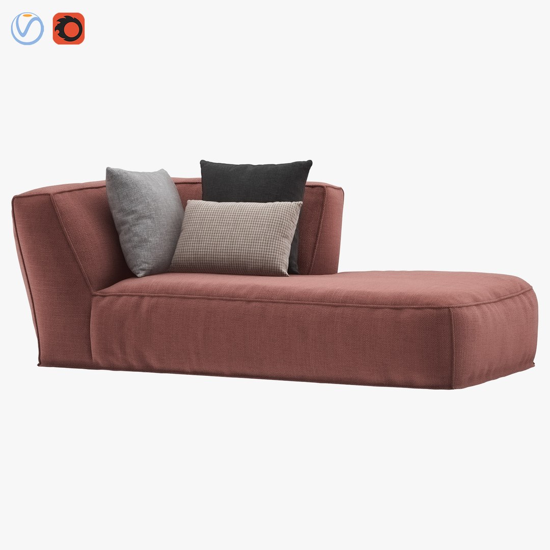 3D SOFT Chaise Lounge Module - ATMOSPHERA Model - TurboSquid 2005692