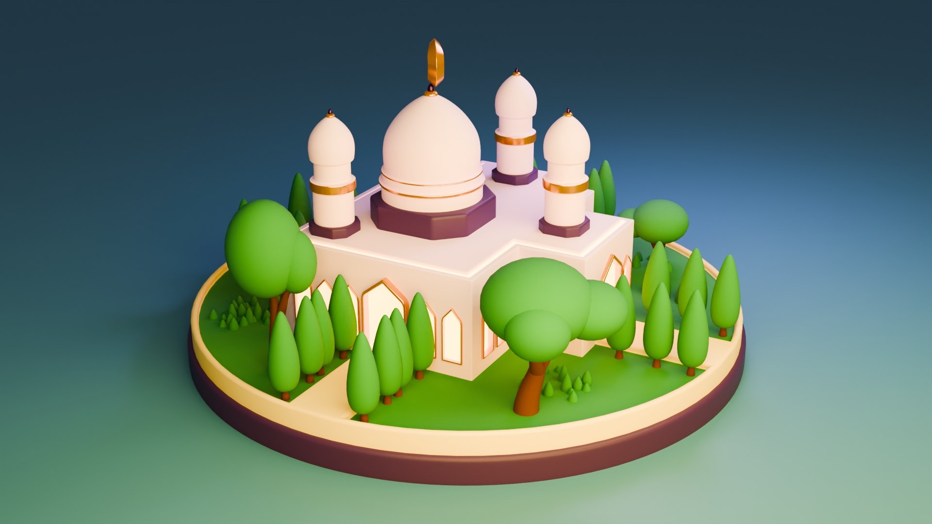 3D Simple 3d Ramadan Icon Model - TurboSquid 2200690