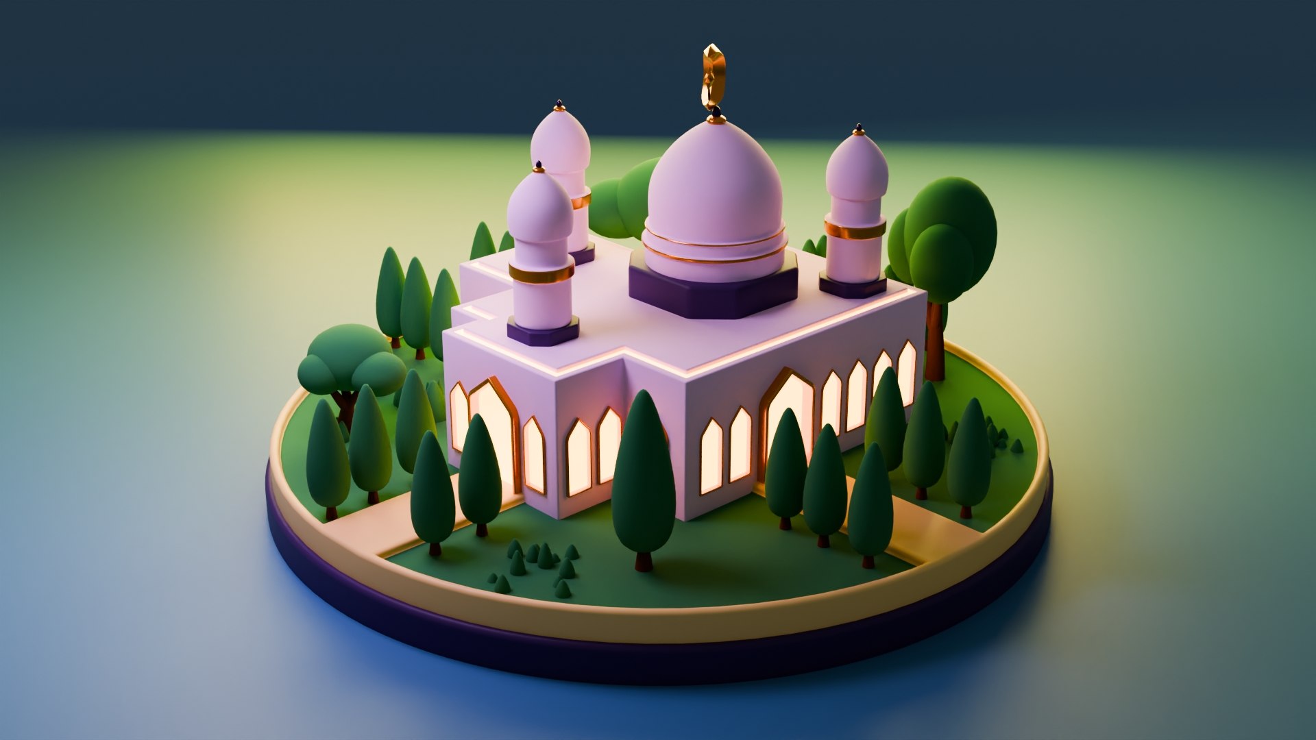 3D Simple 3d Ramadan Icon Model - TurboSquid 2200690