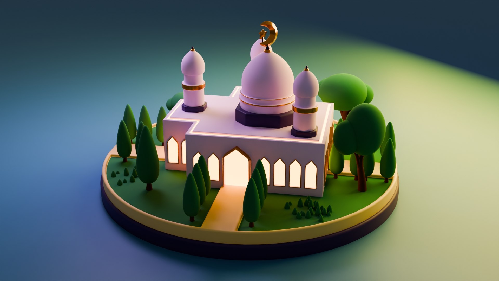 3D Simple 3d Ramadan Icon Model - TurboSquid 2200690