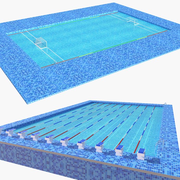 3d olympic sport swimming pool