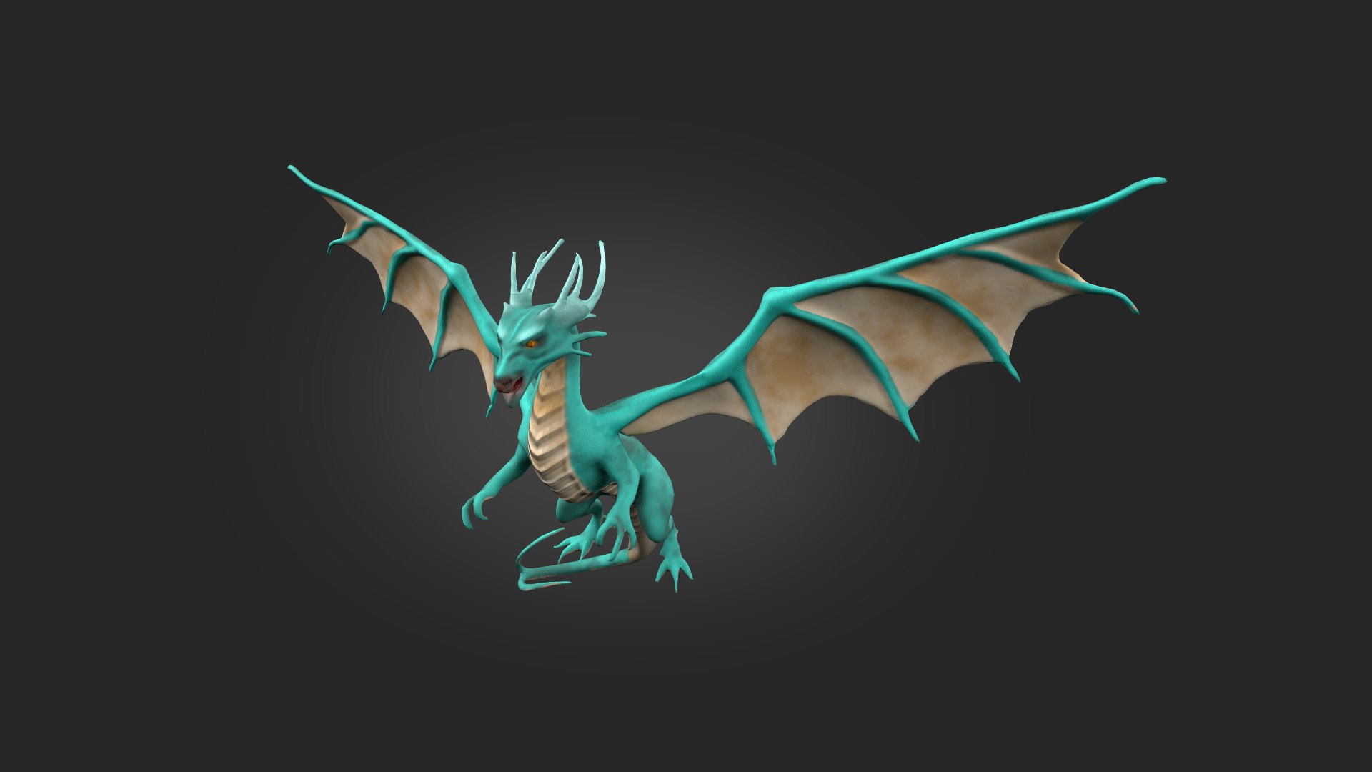Stylized Dragon With Smooth Skin 3D Model - TurboSquid 2330859