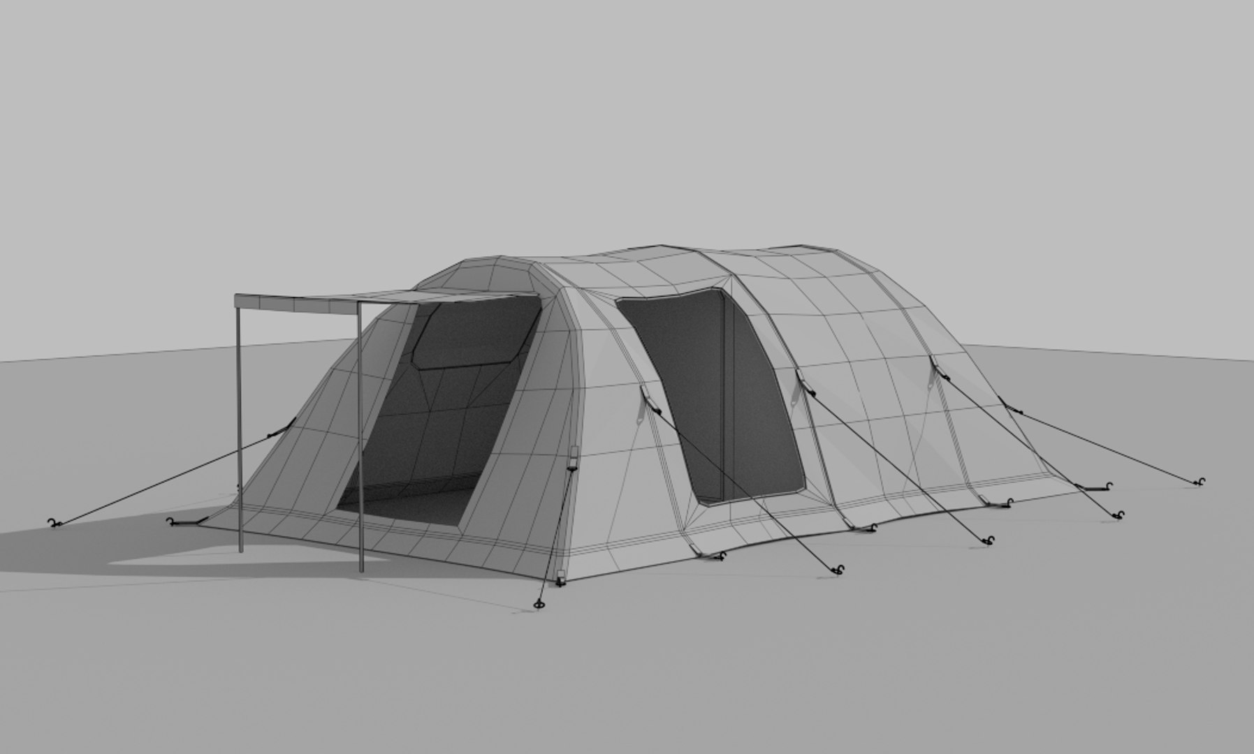 3d Camping Tent Model