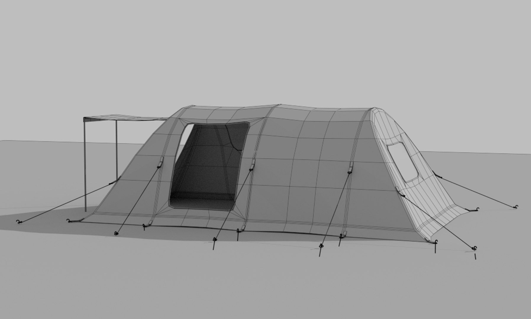 3d Camping Tent Model