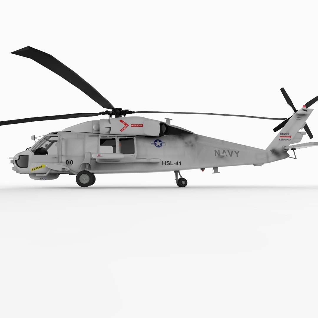 Helicopter S 3d Model
