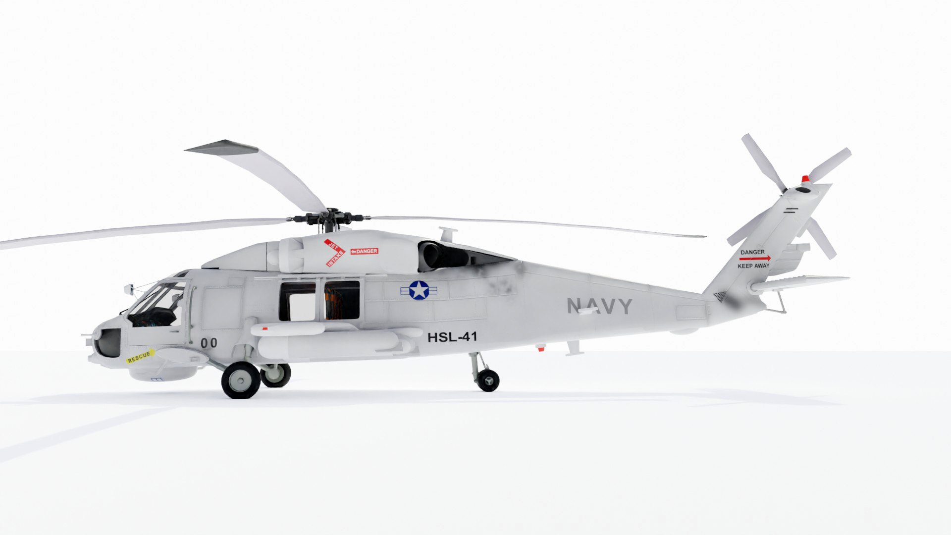 Helicopter S 3d Model