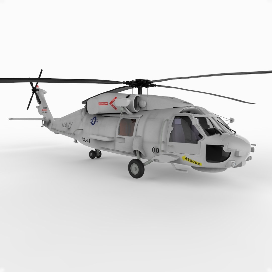 Helicopter S 3d Model