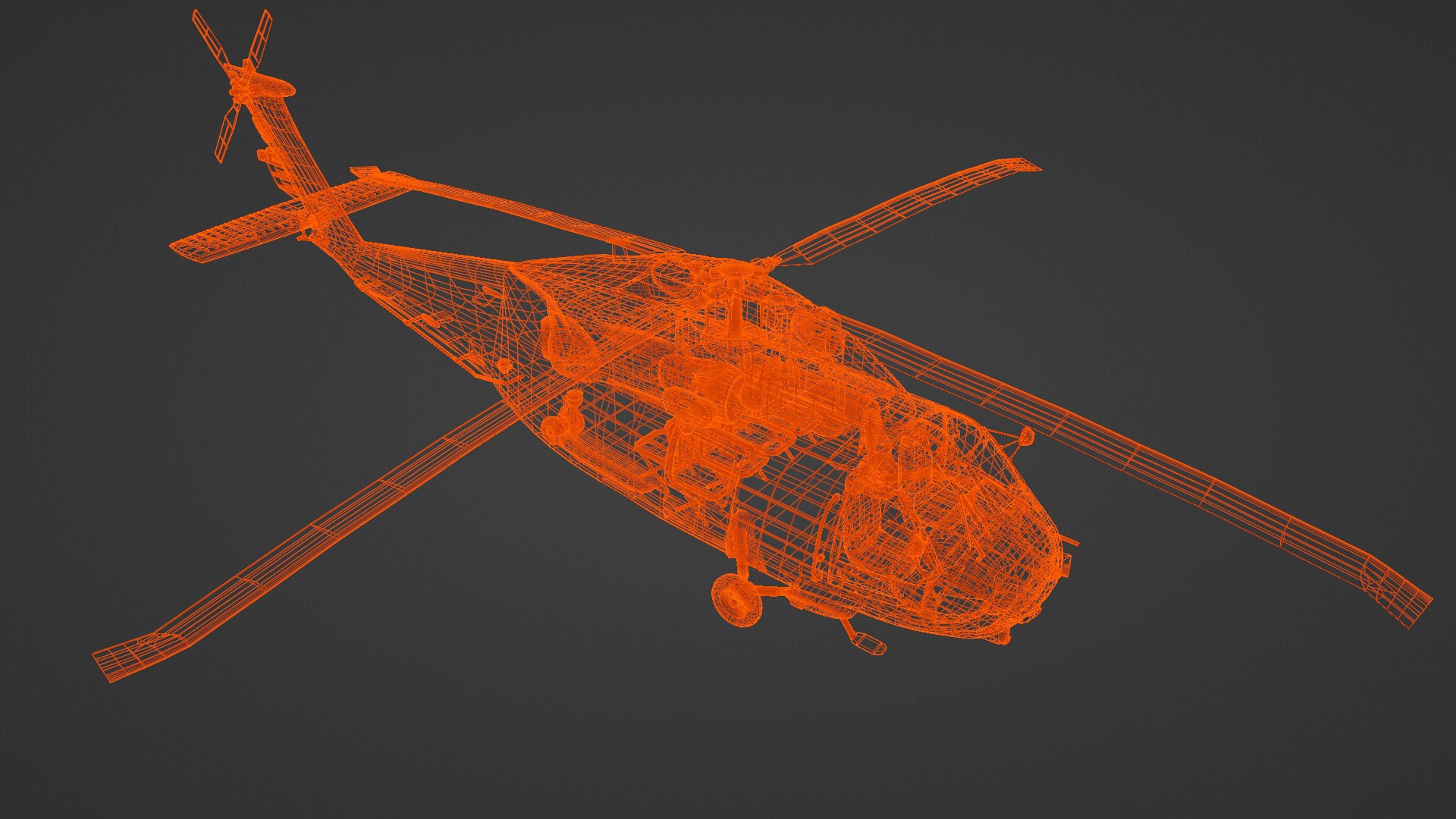 Helicopter S 3d Model