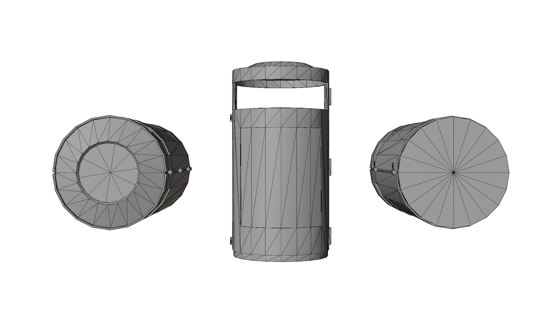 3D Model Trash Bin Collection - TurboSquid 2286872