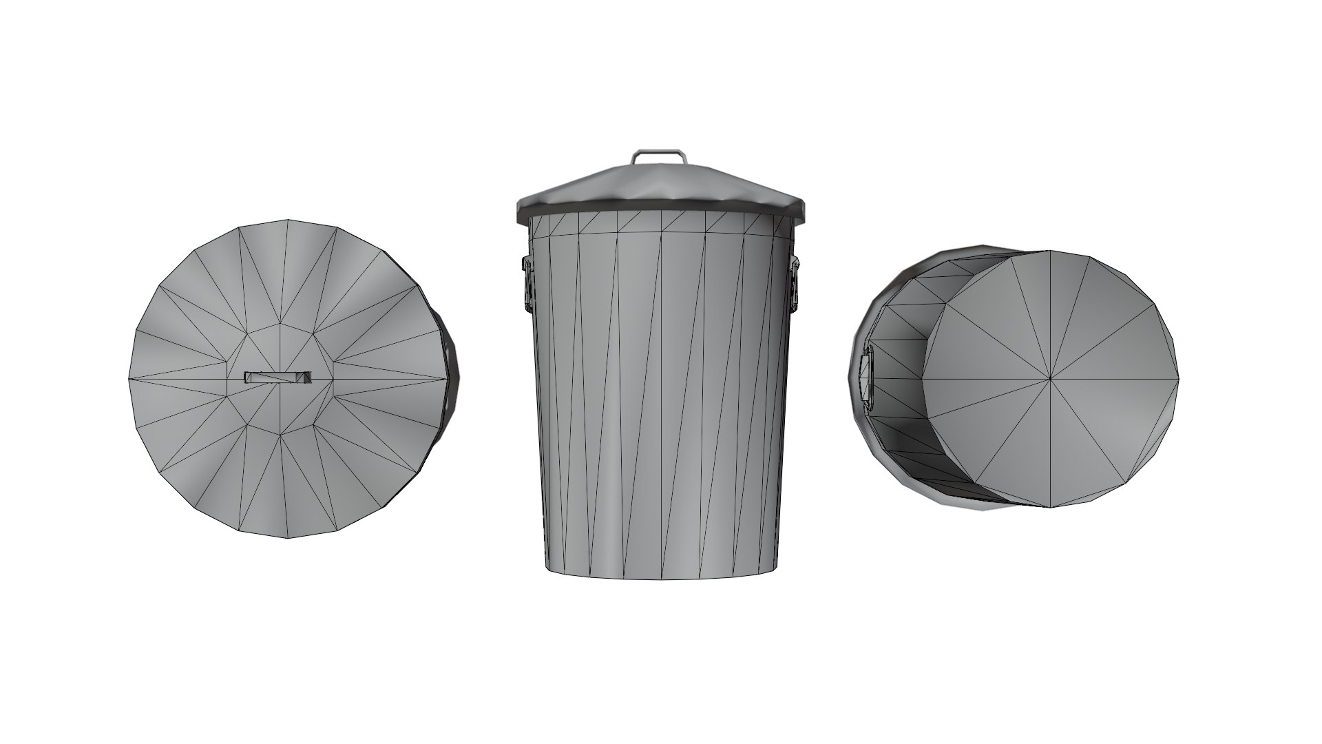 3D Model Trash Bin Collection - TurboSquid 2286872
