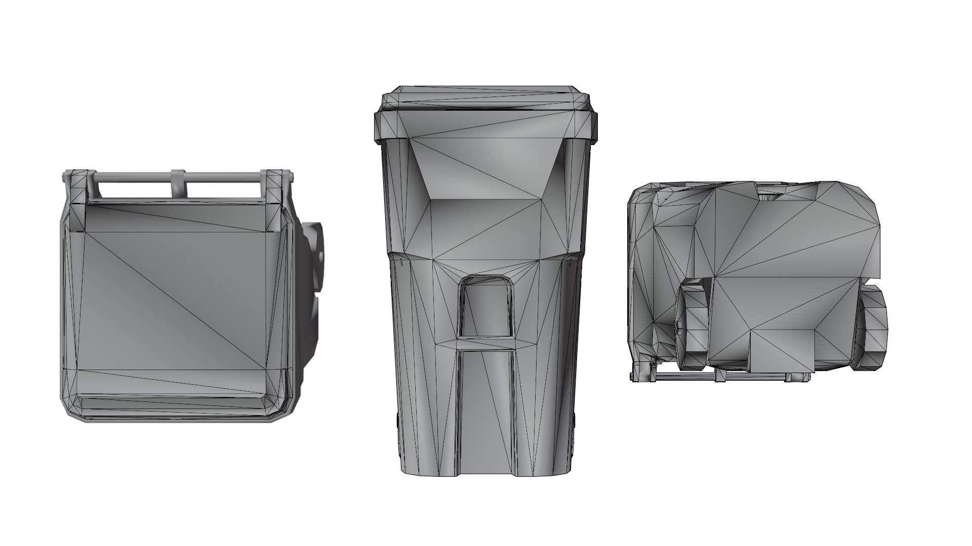 3D Model Trash Bin Collection - TurboSquid 2286872