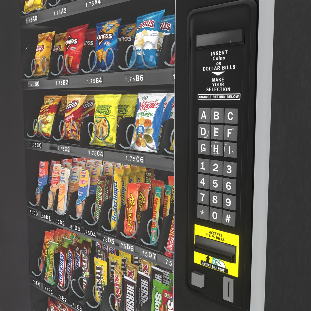 3D Snack Vending Machine - TurboSquid 1507594