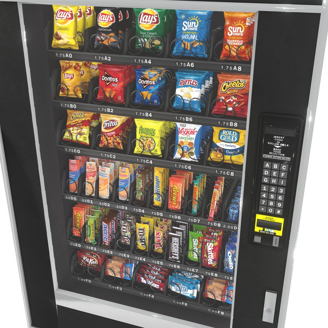 3D Snack Vending Machine - TurboSquid 1507594