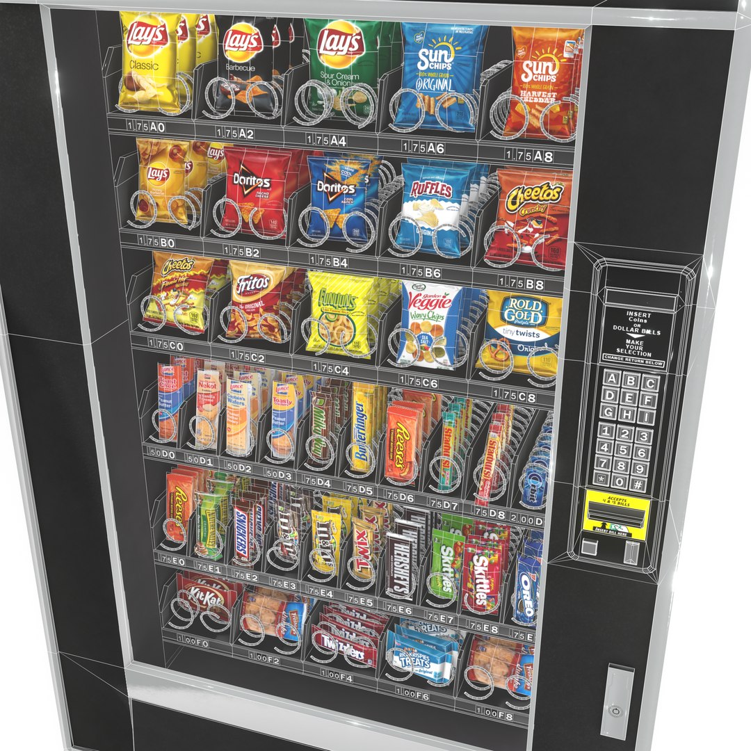 3D Snack Vending Machine - TurboSquid 1507594