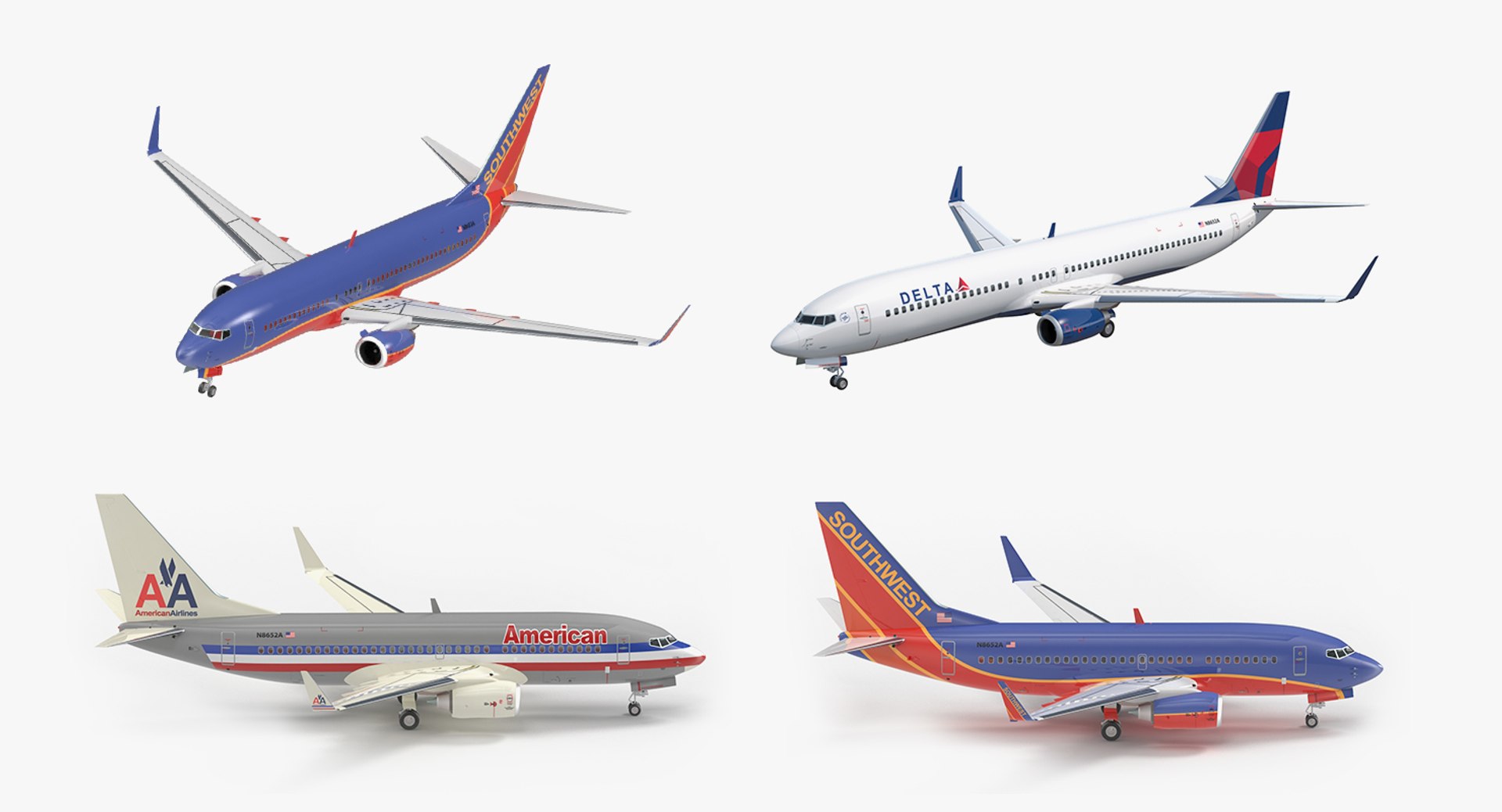 Boeing 737 3D model - TurboSquid 1484008