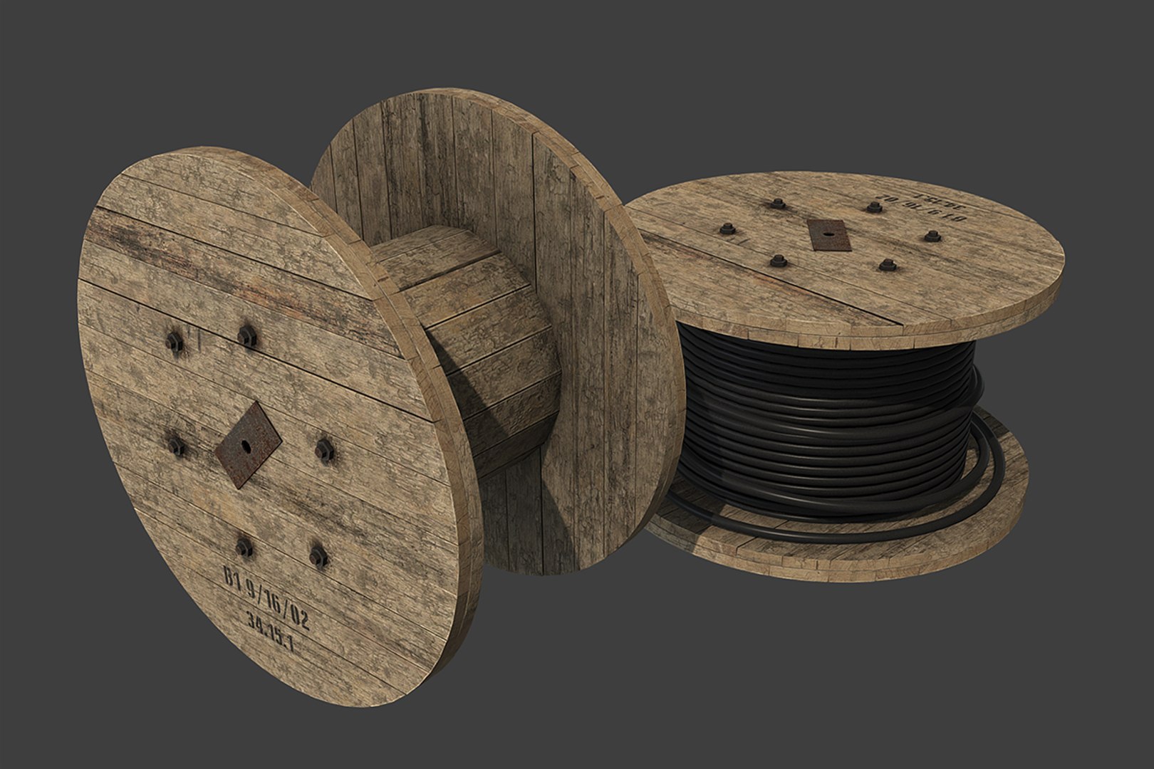 3D Model Cable Coil - TurboSquid 1315595