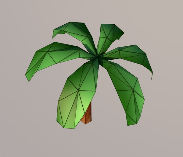 3d model of palm tree