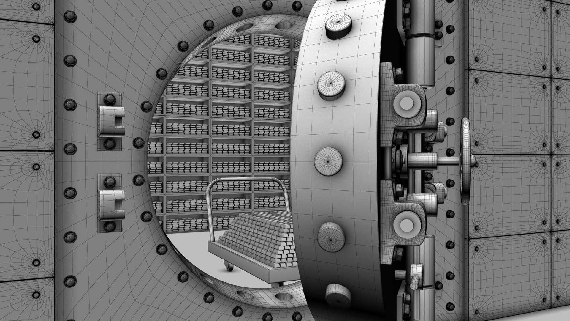3D Bank Vault Model - TurboSquid 1415133