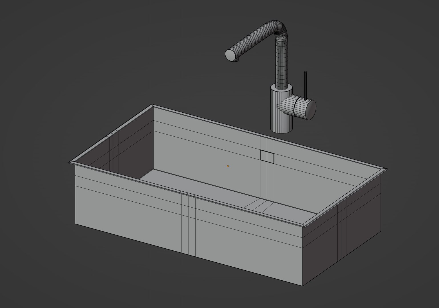 3D Modern Sink model - TurboSquid 2058726