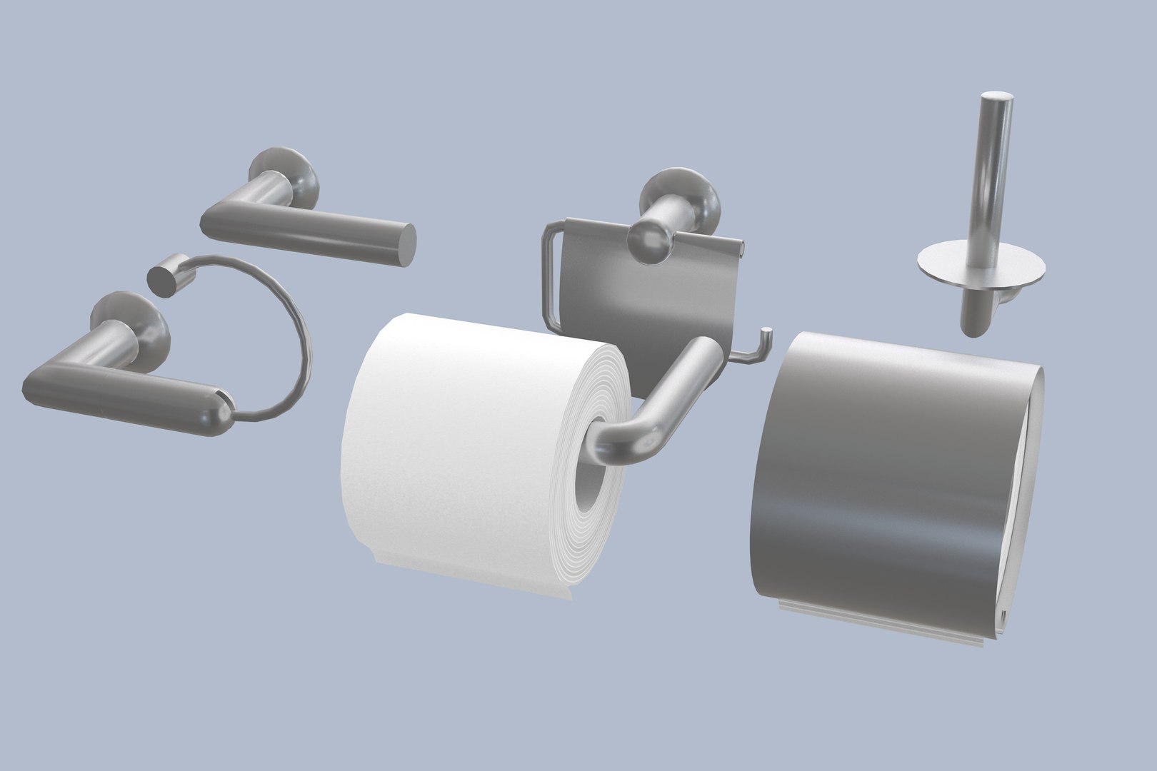 Toilet Accessories Model - TurboSquid 2176112