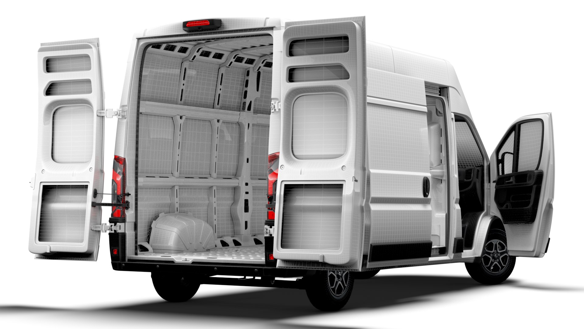 Stellantis Electric Panel Van HQ Interior L3H3 2025 3D Model ...