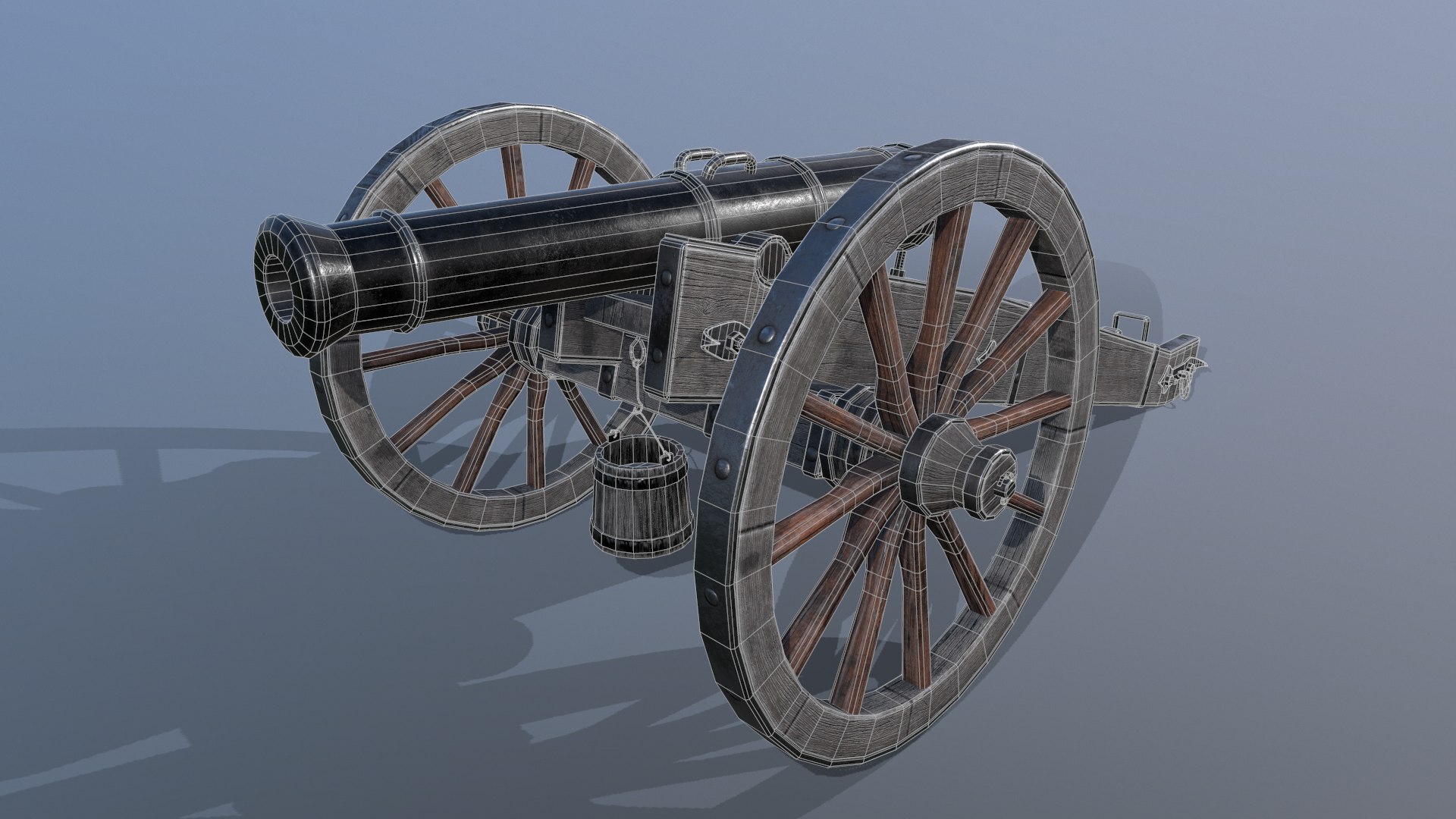 3D Medieval cannon Low-poly 3D model - TurboSquid 2147656