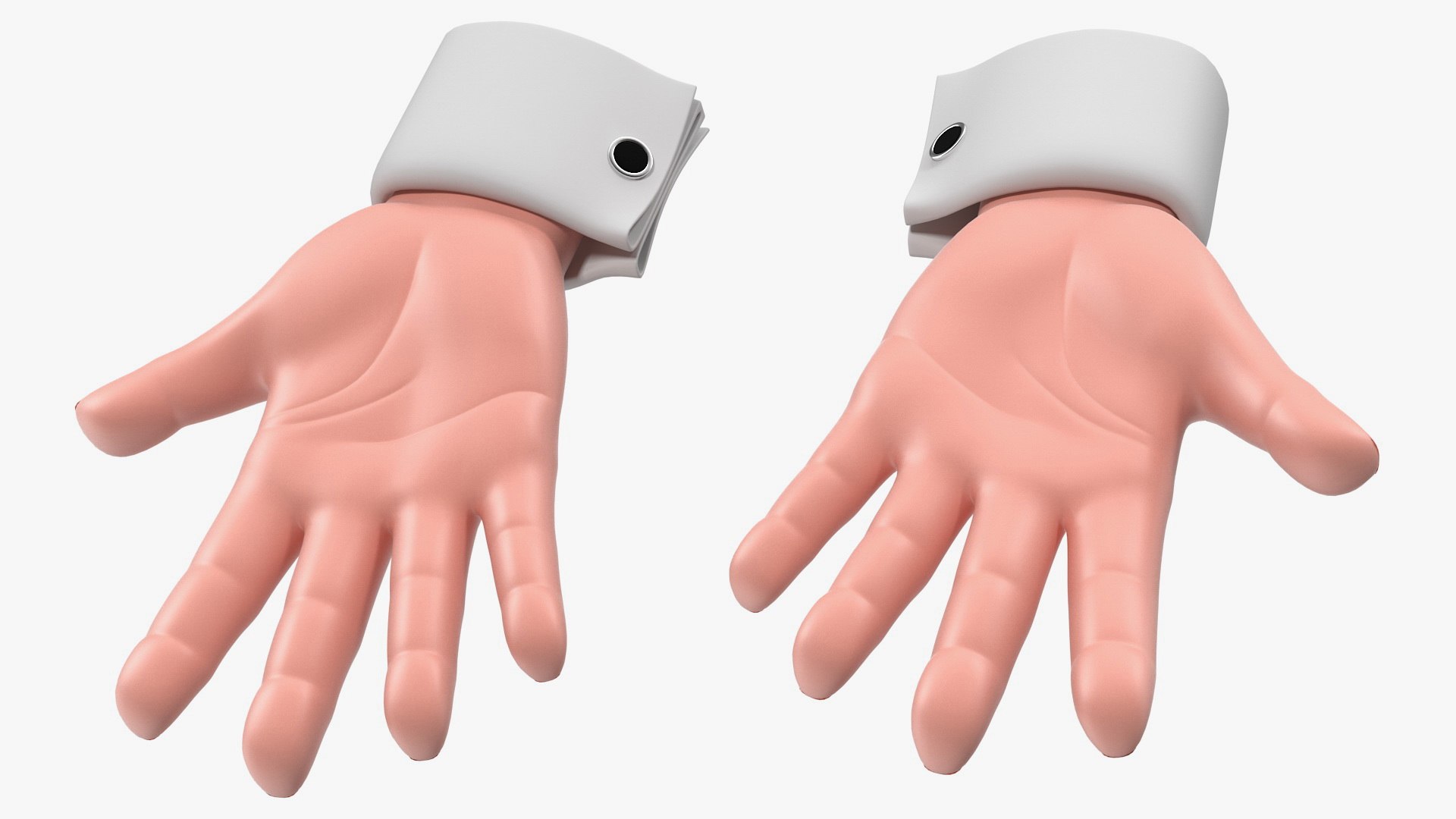 Cartoon man hands rigged 3D model - TurboSquid 1526662