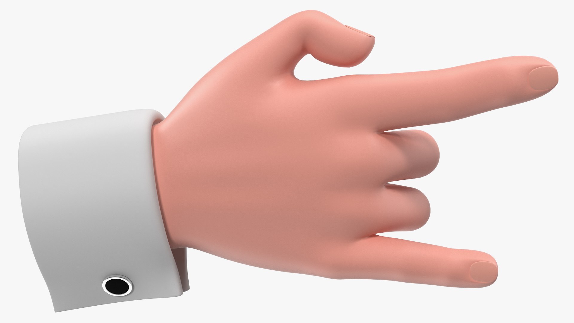 Cartoon man hands rigged 3D model - TurboSquid 1526662