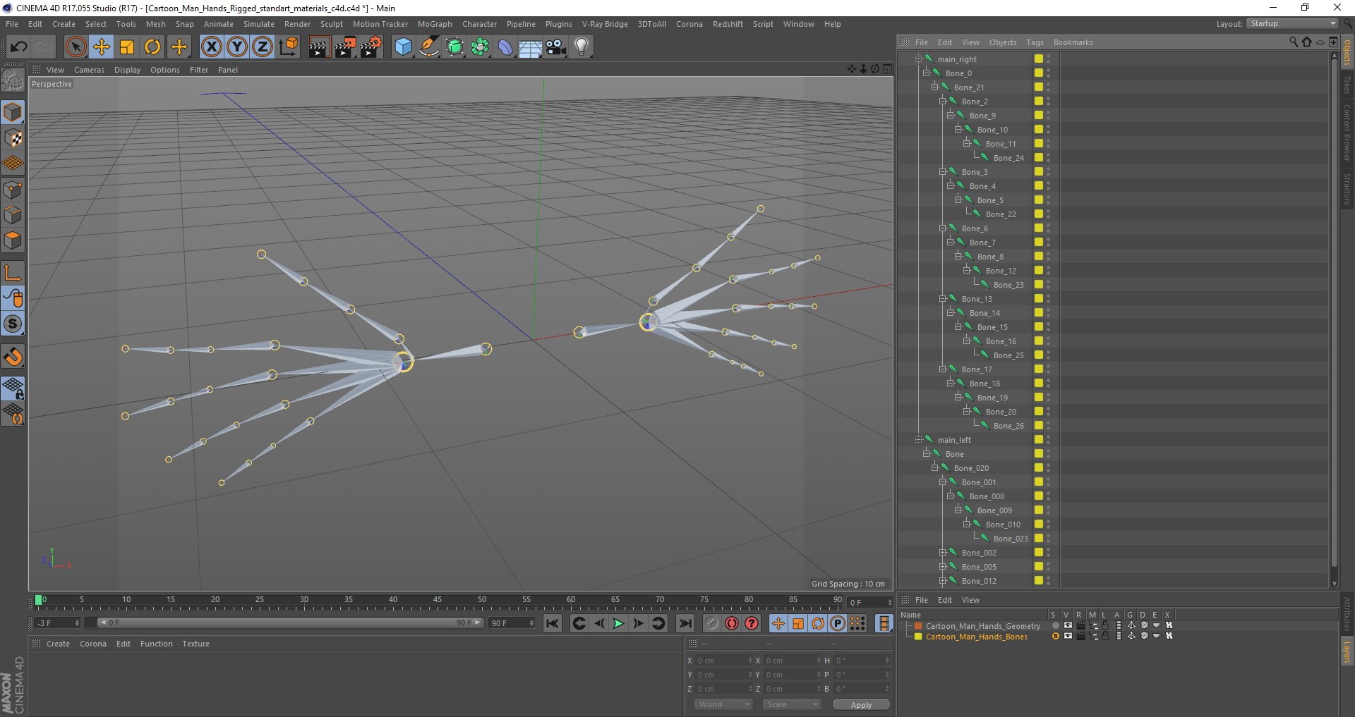 Cartoon Man Hands Rigged 3D Model - TurboSquid 1526662