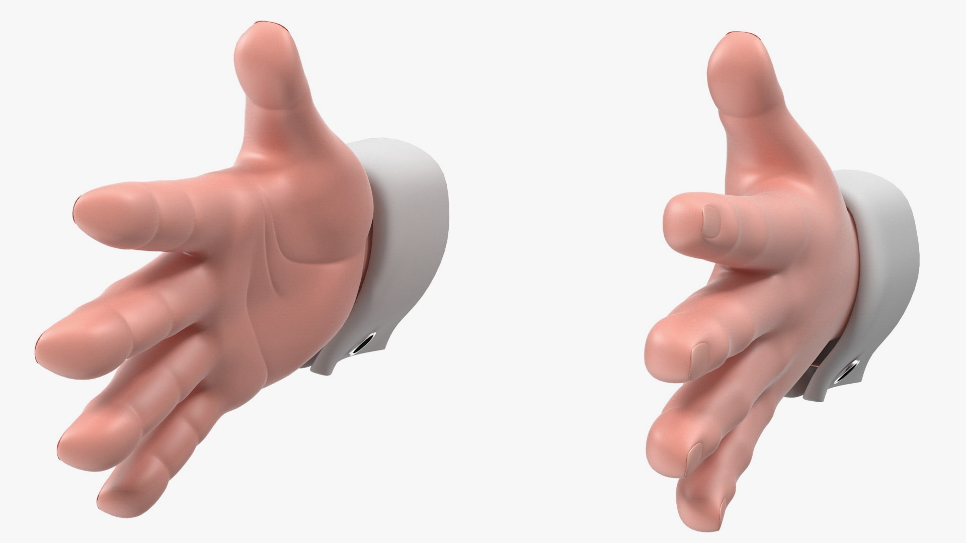 Cartoon man hands rigged 3D model - TurboSquid 1526662