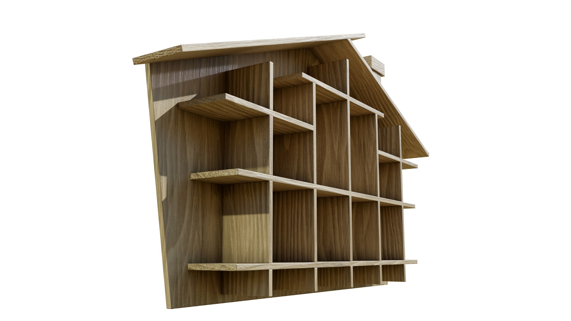 House Shaped Wall Storage 3D - TurboSquid 2114434